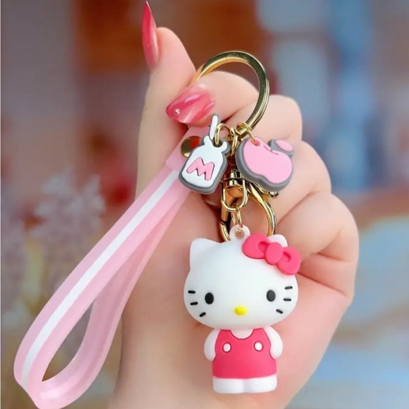 Hello Kitty | Accessories | Hello Kitty Sanrio Keychain With Charms ...